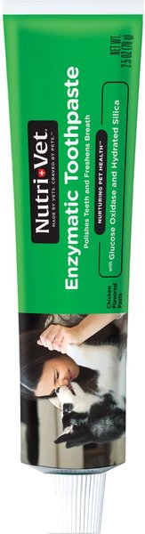 NUTRI-VET Chicken Flavored Enzymatic Dog Toothpaste, 2.5-oz tube ...