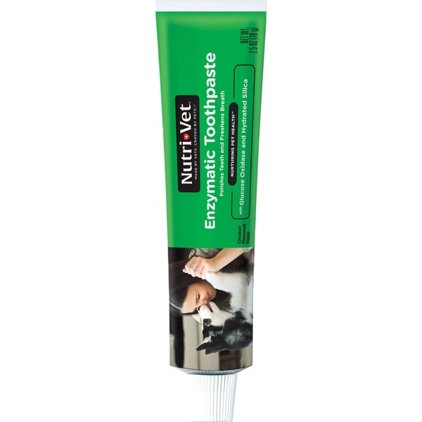 NUTRI-VET Chicken Flavored Enzymatic Dog Toothpaste, 2.5-oz tube ...