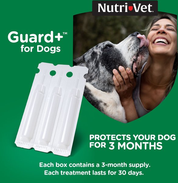 NUTRI-VET Guard Plus Flea & Tick Treatment for Large Dogs, 89-132 lbs ...
