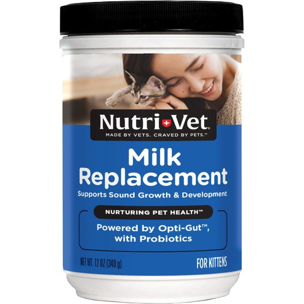 NUTRI-VET Powder Milk Supplement for Cats, 12-oz - Chewy.com