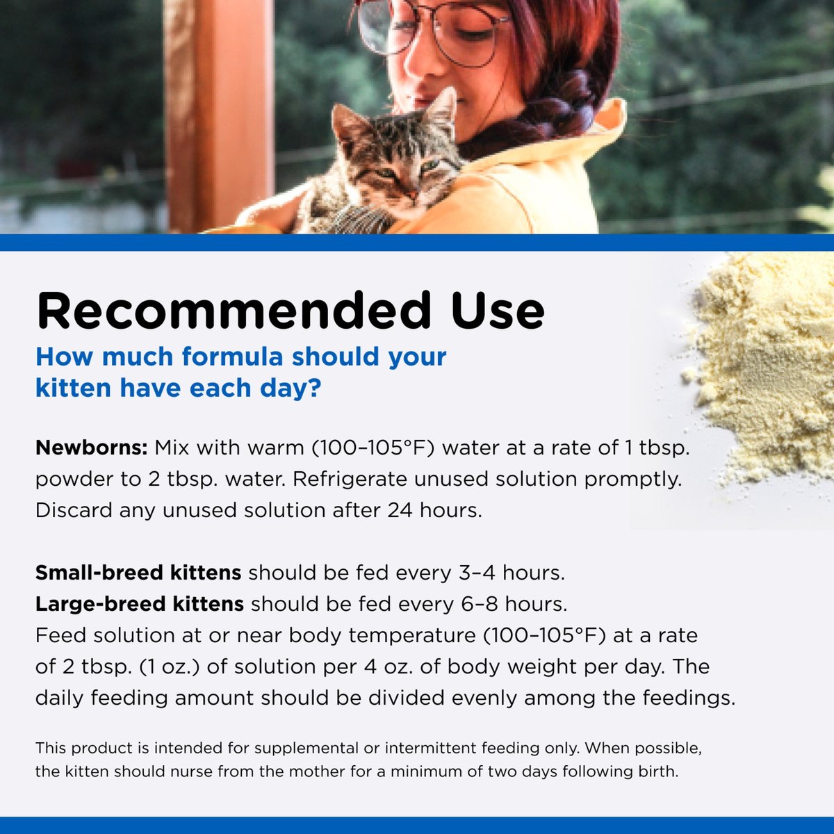 NUTRI-VET Powder Milk Supplement for Cats, 12-oz - Chewy.com