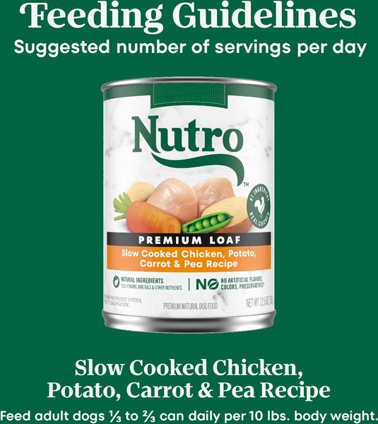 NUTRO Grain-Free Premium Loaf Slow Cooked Chicken, Potato, Carrot & Pea ...