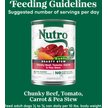 NUTRO Hearty Stew Adult Chunky Beef, Tomato, Carrot & Pea Canned Wet Dog Food, 12.5-oz, case of ...