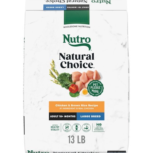 NUTRO Natural Choice Adult Large Breed Chicken & Brown Rice Recipe Dry ...