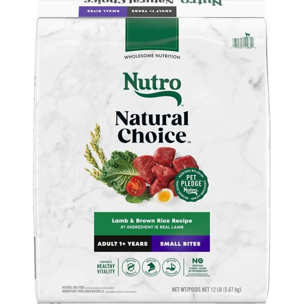 NUTRO Natural Choice Small Breed Adult Chicken & Brown Rice Recipe Dry Dog Food, 13-lb bag ...