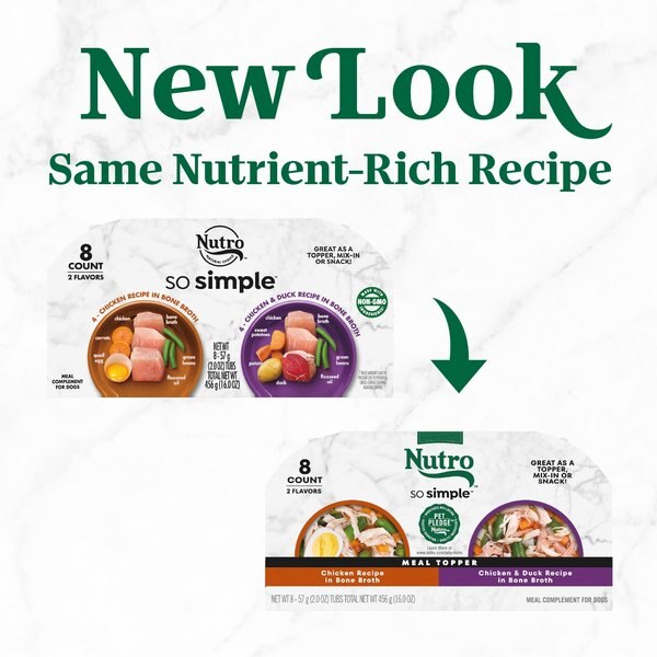 NUTRO So Simple Meal Complement Chicken & Duck Recipe in Bone Broth ...