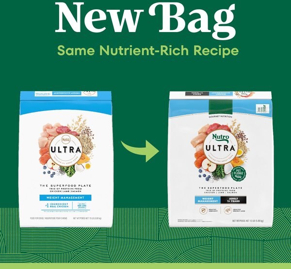 NUTRO Ultra Adult Weight Management Chicken, Lamb & Salmon Recipe Dry ...