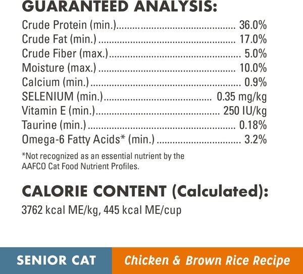 NUTRO Wholesome Essentials Chicken & Brown Rice Recipe Senior Dry Cat Food, 3-lb bag - Chewy.com