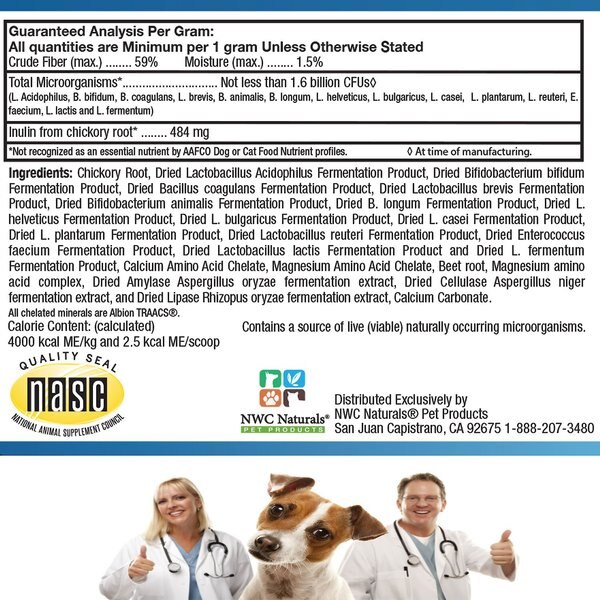 NWC NATURALS Total-Biotics Probiotic Dog & Cat Powder Supplement, 8-oz ...