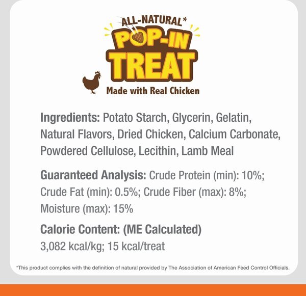 NYLABONE All-Natural Pop-In Dog Treat Refills Knuckle Bone Pop-In ...