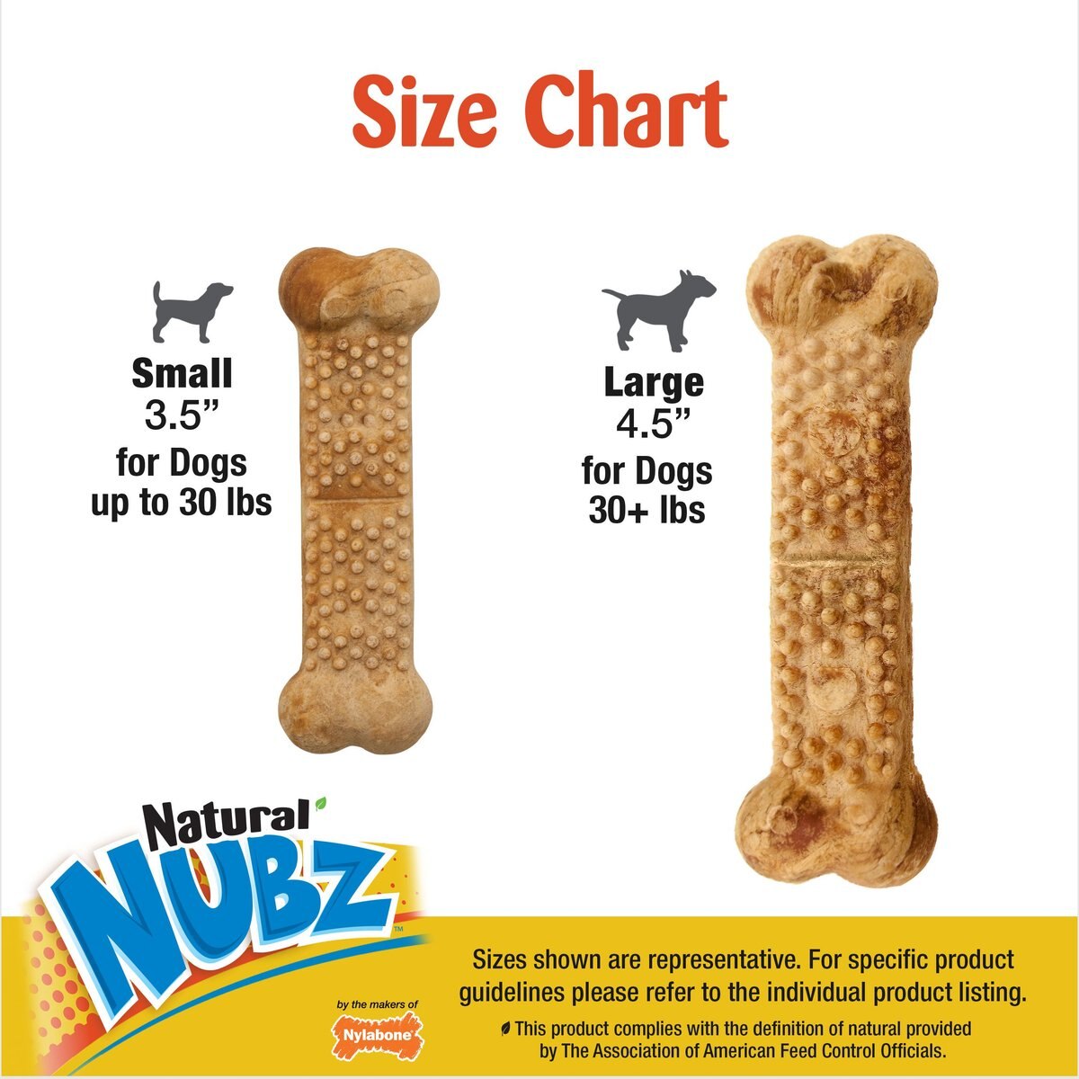 NYLABONE Natural Nubz Chicken Dog Treat, Large, 40 count - Chewy.com