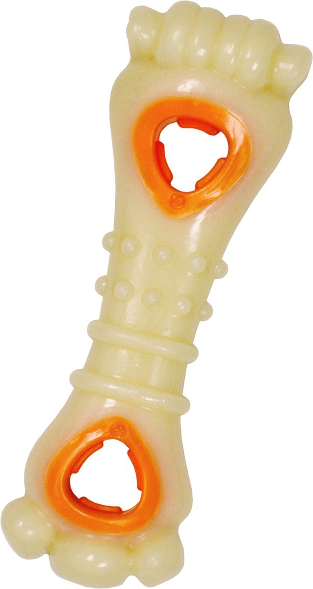 NYLABONE Power Chew Chicken Flavored Knuckle Bone & Pop-In Treat Toy ...