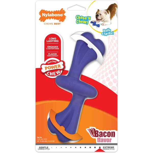 NYLABONE Dog Toy Power Chew Dog Toy for Aggressive Chewers, Large ...