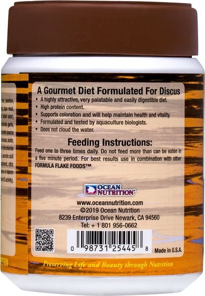 OCEAN NUTRITION Discus Flake Fish Food, 2.5-oz jar - Chewy.com