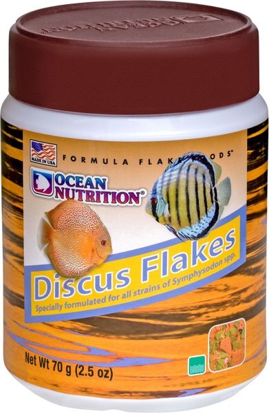 OCEAN NUTRITION Discus Flake Fish Food, 2.5-oz jar - Chewy.com