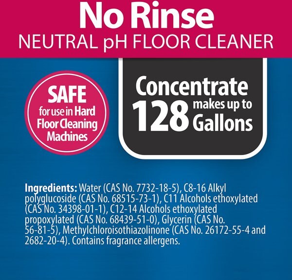 ODOBAN No Rinse Neutral pH Floor Cleaner, Citrus Scent, 1-gal bottle ...
