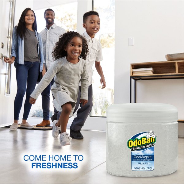 ODOBAN OdoMagnet Odor Eliminator Fresh Air Gel Crystals Deodorizer, 14 ...