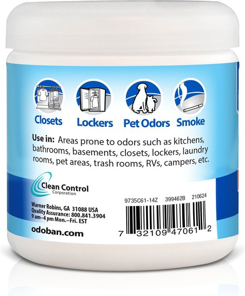 ODOBAN Solid Odor Absorber Fresh Linen Deodorizer, 14-oz jar - Chewy.com