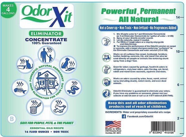 ODORXIT Concentrate Odor Remover, 16-fl oz bottle - Chewy.com