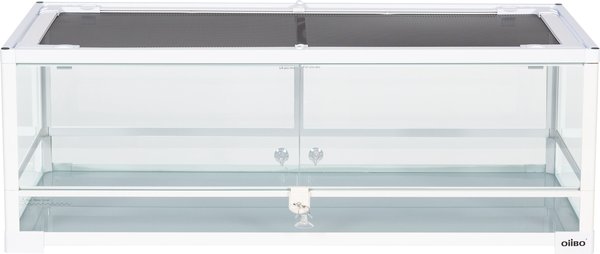 OIIBO Full Glass Front Opening Reptile Tank Terrarium, 35-gal - Chewy.com