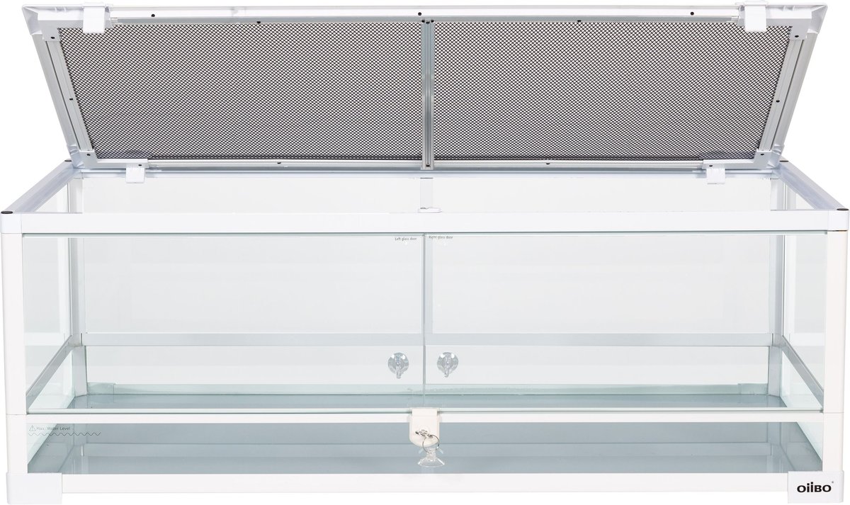 OIIBO Full Glass Front Opening Reptile Tank Terrarium, 35-gal - Chewy.com