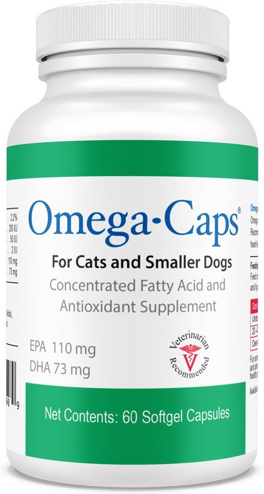 OMEGA-CAPS Softgel Capsules for Cats & Small Dogs, 60 count - Chewy.com