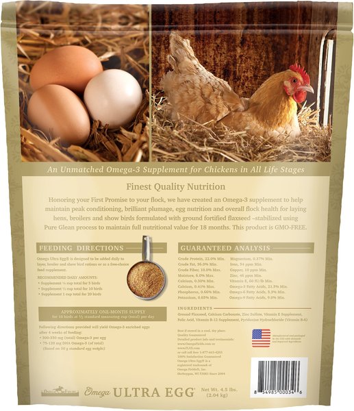 Out of Stock - OMEGA FIELDS Omega Ultra Egg Chicken Supplement, 4.5-lb ...