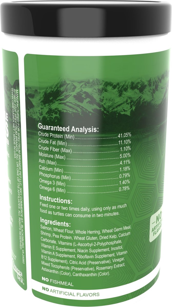 OMEGA ONE Adult Turtle Floating Sticks Food, 12.5-oz jar - Chewy.com