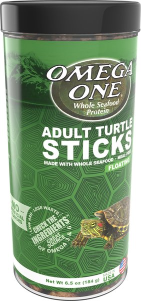 OMEGA ONE Adult Turtle Floating Sticks Food, 6.5-oz jar - Chewy.com