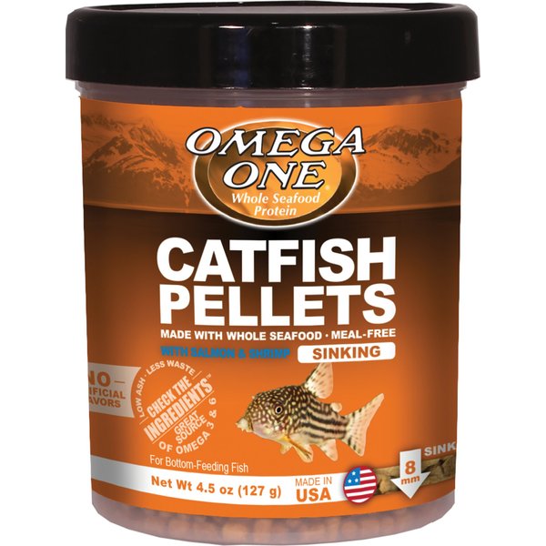 OMEGA ONE Sinking Catfish Pellets with Shrimp Freshwater & Saltwater ...