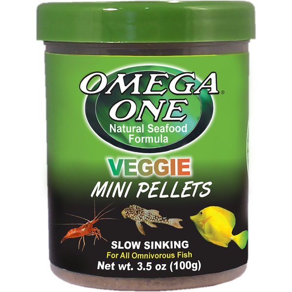 OMEGA ONE Sinking Veggie Rounds Freshwater & Saltwater Fish Food, 4.2 ...