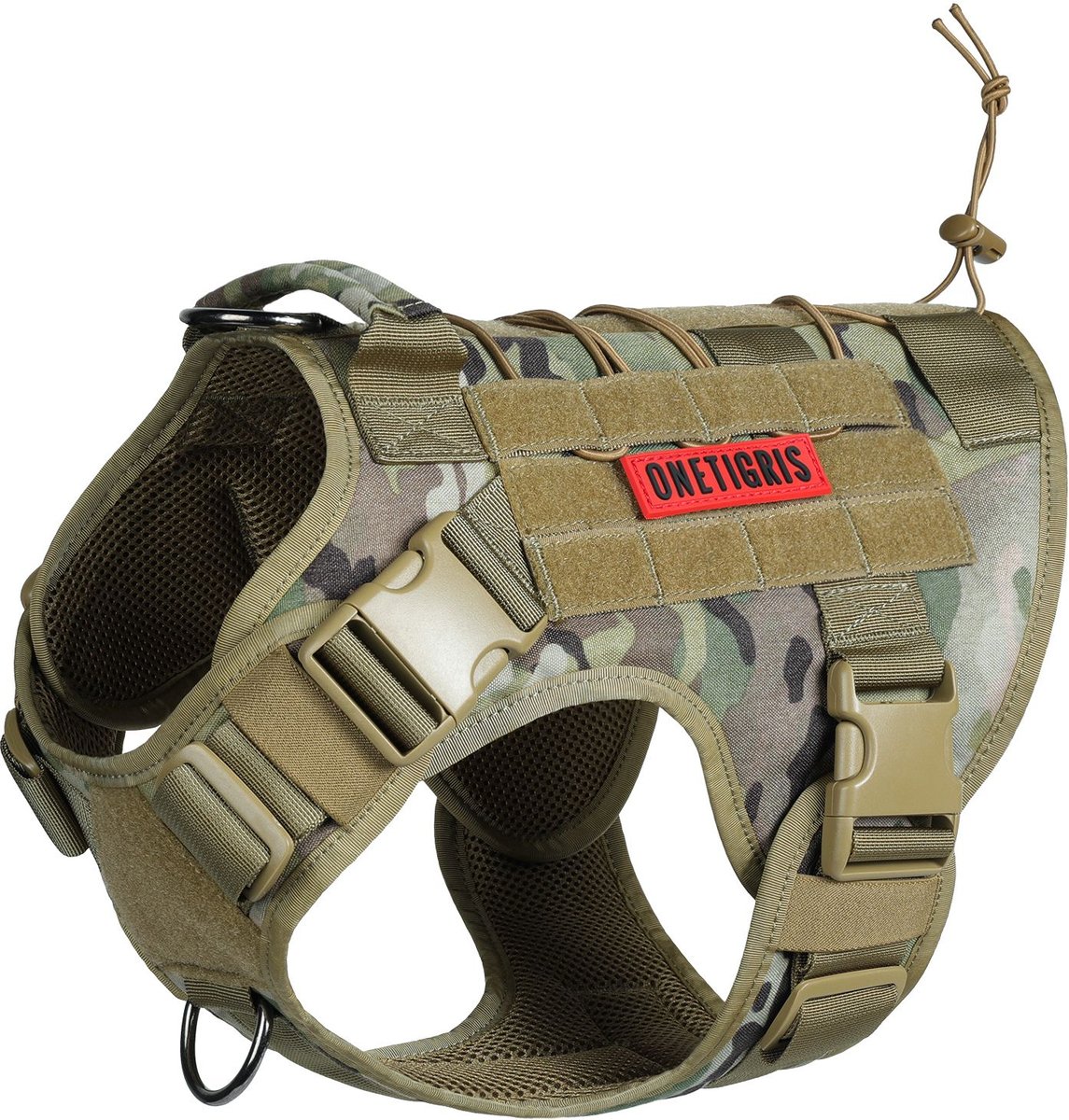 ONETIGRIS FIRE WATCHER 2.0 No Pull Dog Harness, Multicam, Medium: 24 to ...