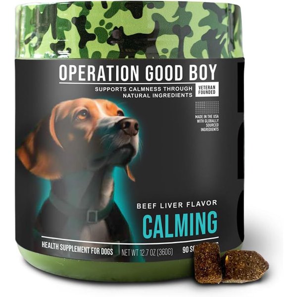 OPERATION GOOD BOY Beef Flavored Calming Supplement for Dogs, 90 count ...
