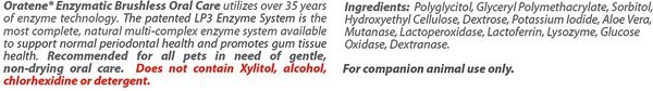 ORATENE Enzymatic Brushless Oral Care Dog & Cat Dental Gel, 1-oz tube ...