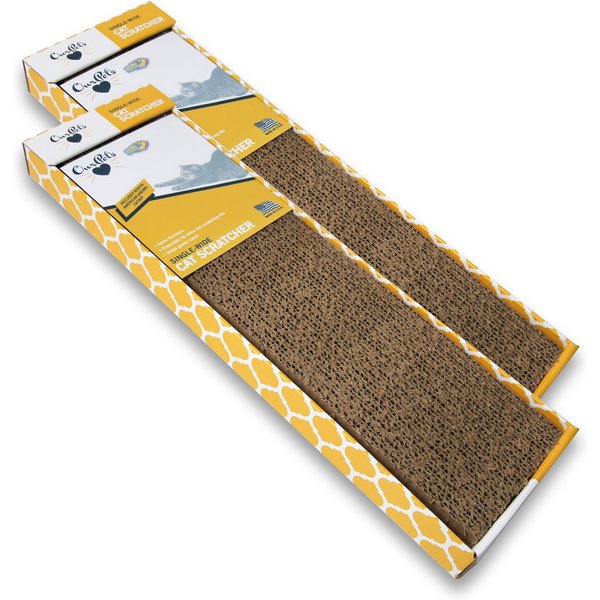 BEST PET SUPPLIES Catify Slope Catnip Scratcher Cat Toy, 2 count ...