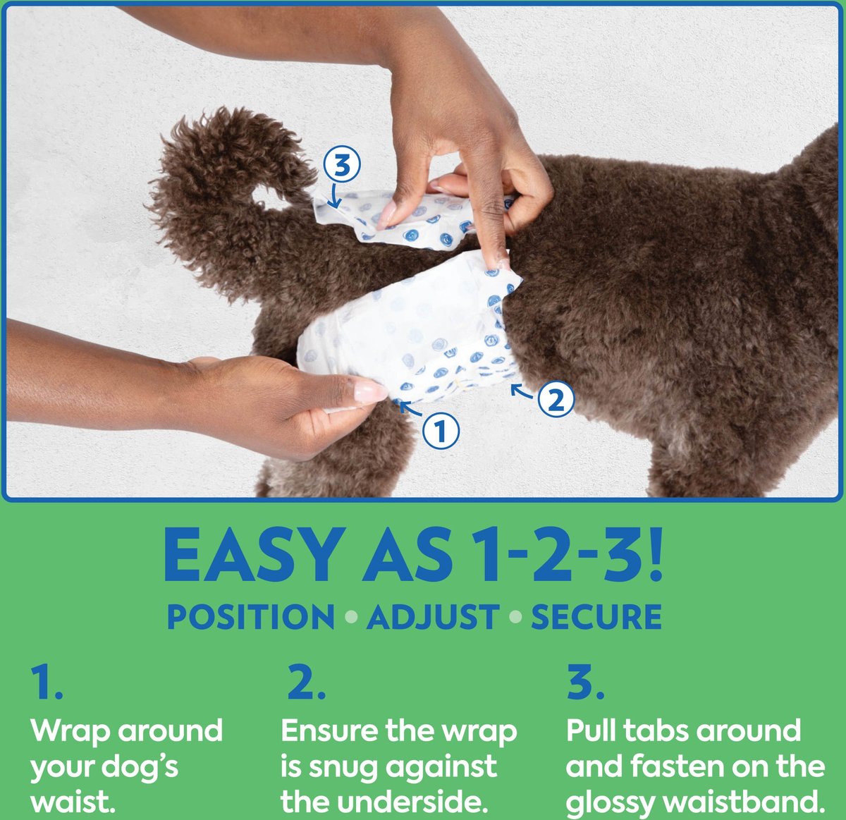 OUT! Disposable Male Dog Wraps, Medium/Large: 18 to 25-in waist, 32 ...