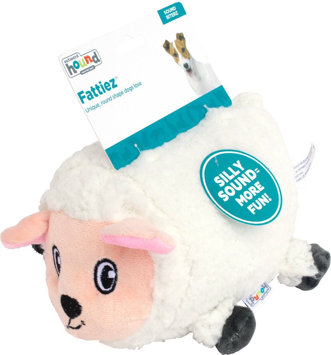 OUTWARD HOUND Fattiez Sheep Squeaky Plush Dog Toy - Chewy.com