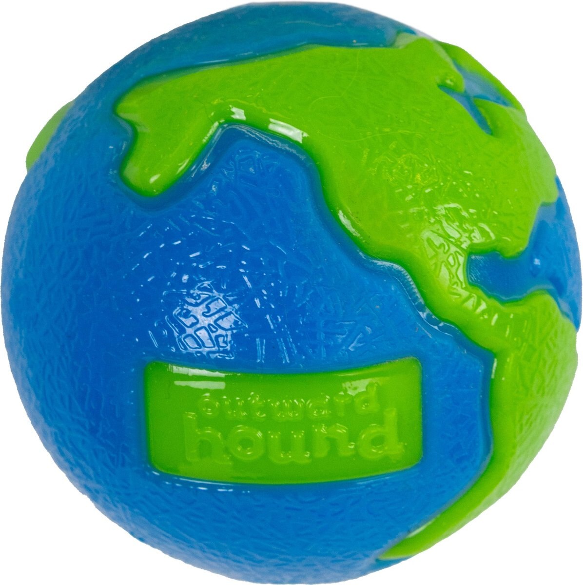 OUTWARD HOUND Orbee-Tuff Ball Tough Dog Chew Toy, Blue/Green, Medium ...