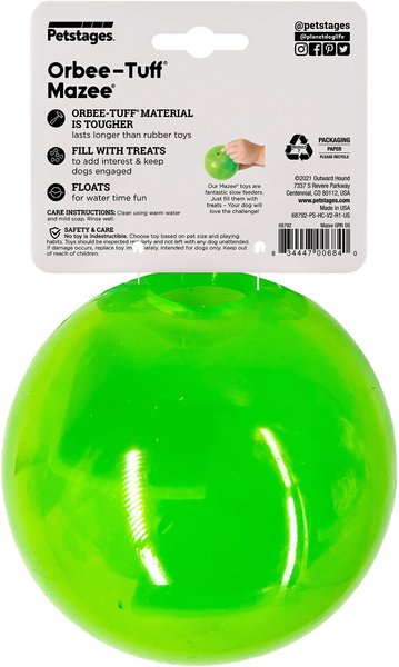 OUTWARD HOUND Orbee-Tuff Mazee Interactive Treat Dispensing Puzzle Dog ...