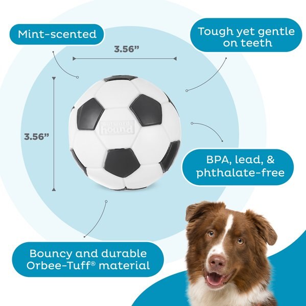OUTWARD HOUND Sport Ballz Soccer Ball Durable Treat-Dispensing Fetch ...