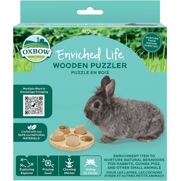 OXBOW Animal Health Enriched Life Wooden Puzzler Small Animal Toy ...