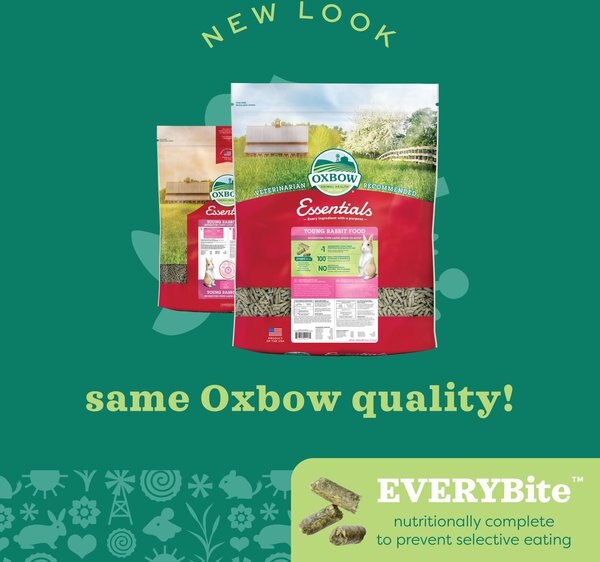OXBOW Essentials Bunny Basics Young Rabbit Food, 25-lb bag - Chewy.com