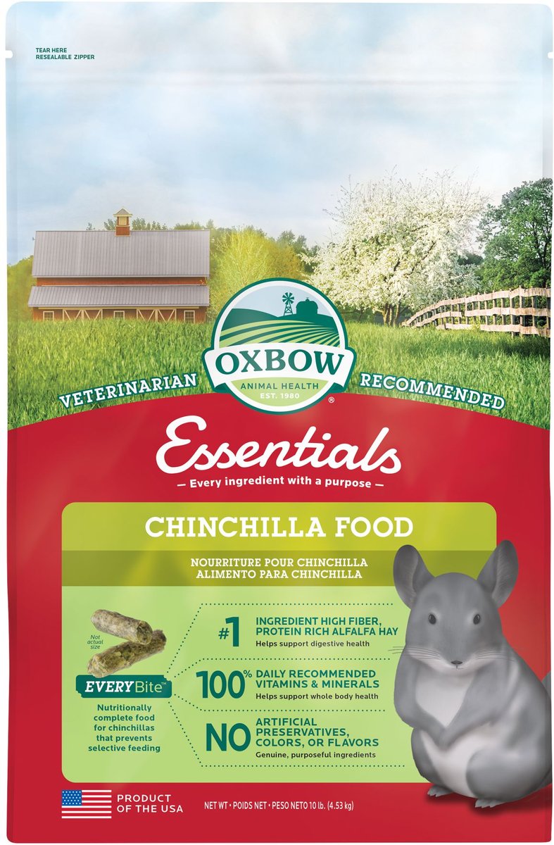 OXBOW Essentials Chinchilla Deluxe Chinchilla Food, 10-lb bag - Chewy.com