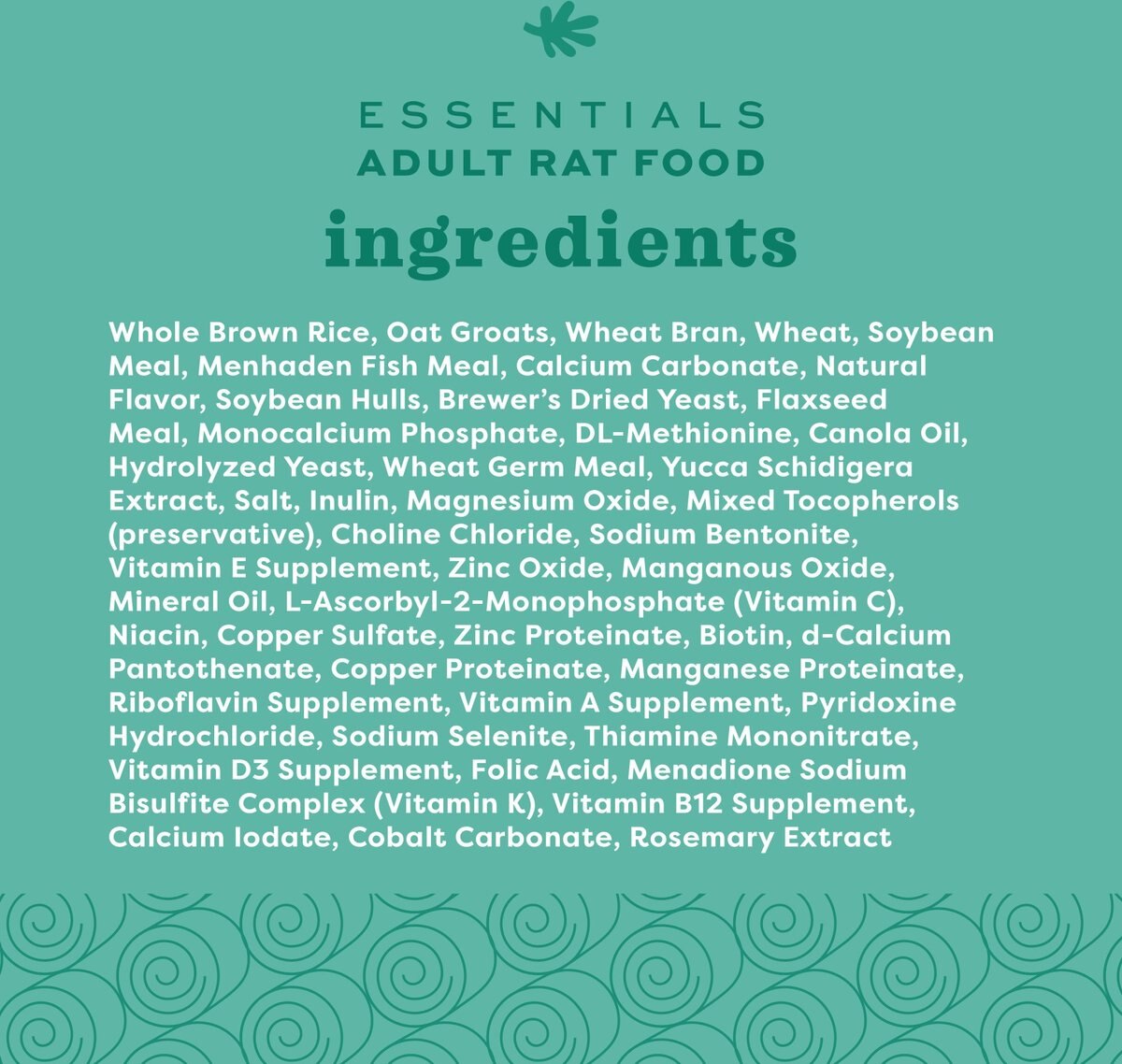 OXBOW Essentials Regal Rat Adult Rat Food, 3-lb bag, bundle of 2 ...