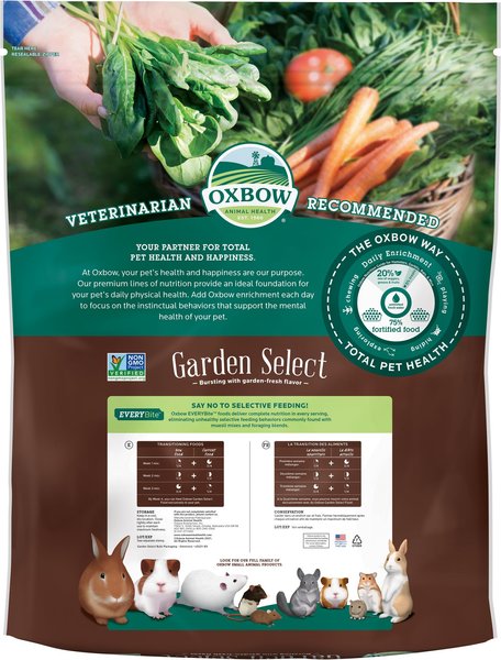 OXBOW Garden Select Gerbil & Hamster Food, 20-lb bag - Chewy.com