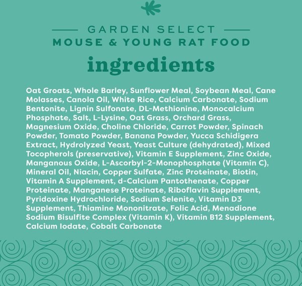 OXBOW Garden Select Mouse & Young Rat Food, 2-lb bag - Chewy.com