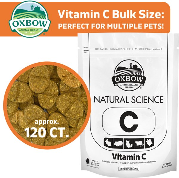 OXBOW Natural Science Vitamin C Support Small-Pet Supplement, 8.4-oz ...