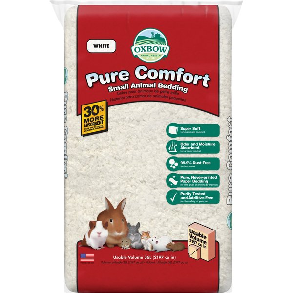 OXBOW Pure Comfort Small Animal Bedding, White, 36-L - Chewy.com
