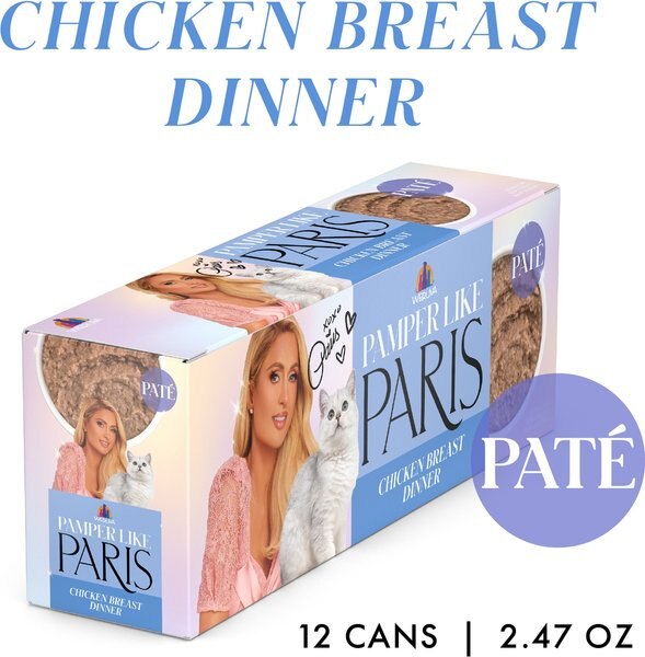 PAMPER LIKE PARIS Chicken Breast Dinner Grain-Free Pate Wet Cat Food, 2 ...