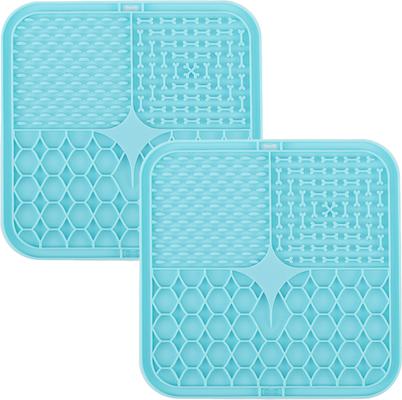 PARK LIFE DESIGNS Calming Silicone Dog Lick Mat, 2 count, Light Blue ...